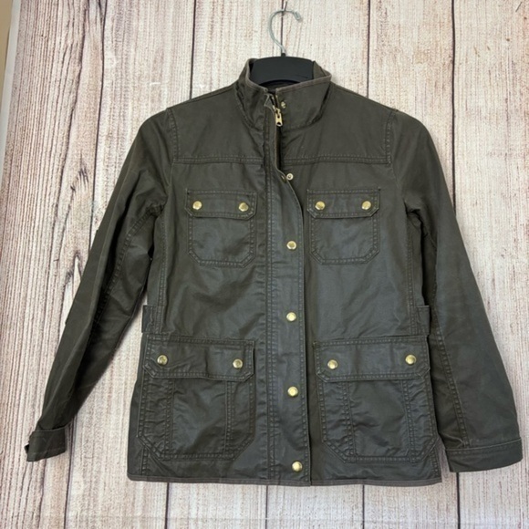 J. Crew | Jackets & Coats | J Crew Womens Downtown Field Jacket Green ...